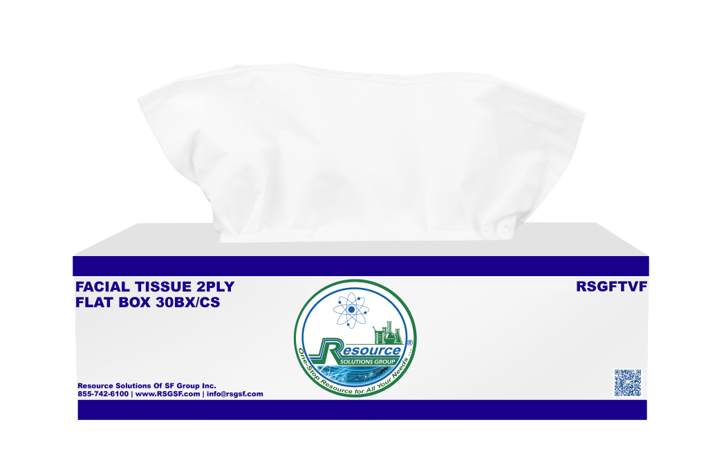 FACIAL TISSUE 2PLY- FLAT BOX 30BX/CS - Resource Solutions Of SF Group Inc.®
