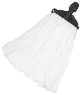 1” Disposable White Mops Non Wooden Fiber Cut End - Resource Solutions ...